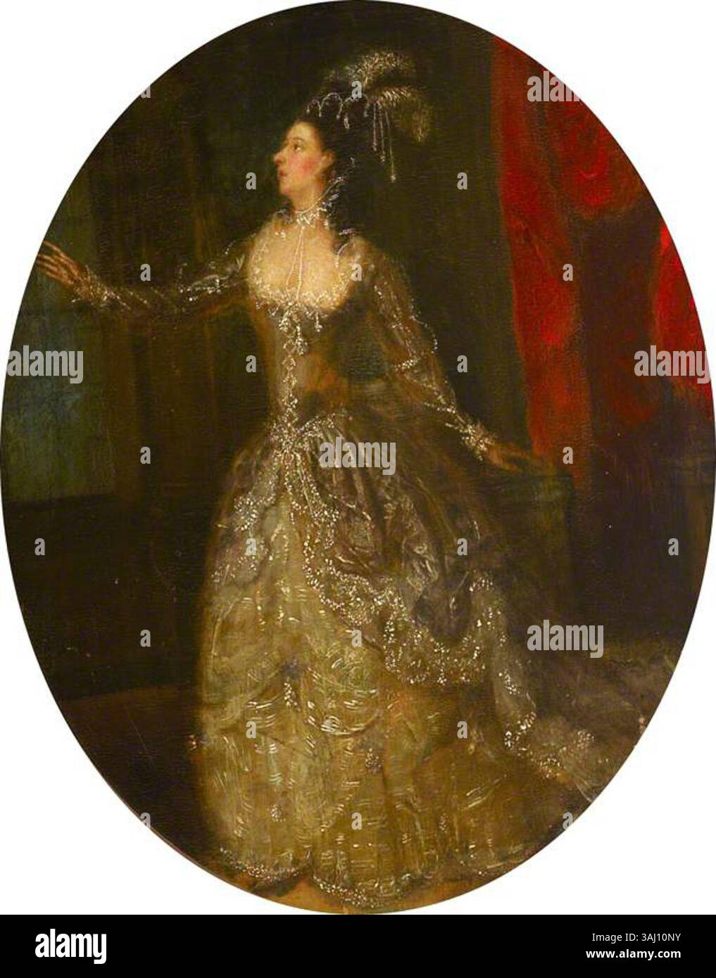 This portrait shows Elizabeth Barry as 'Zara' in the 1703 play 'The ...