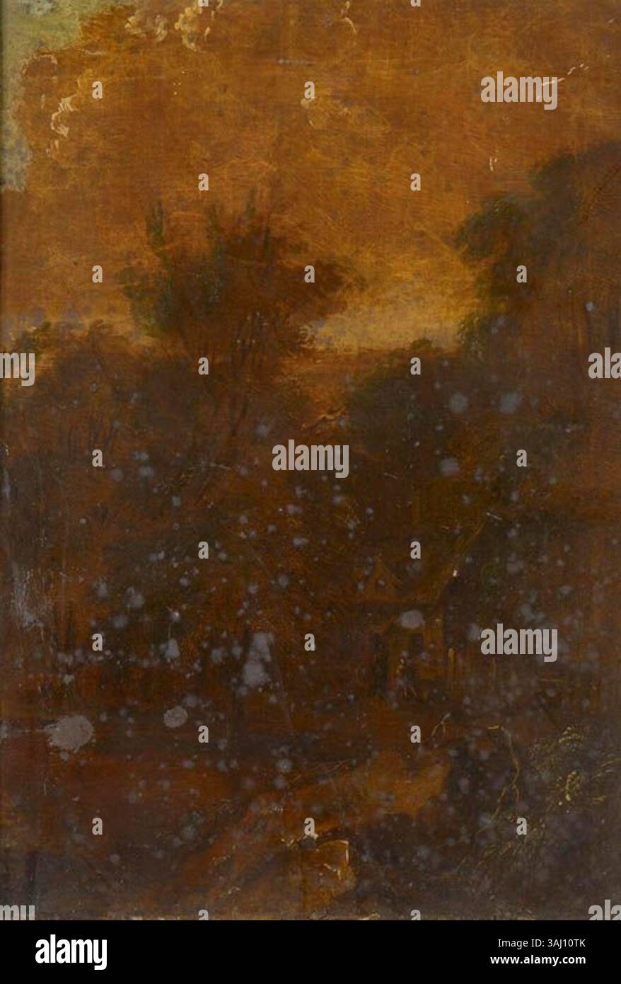 This woodland landscape painting, created after Gerard van Edema, dates ...