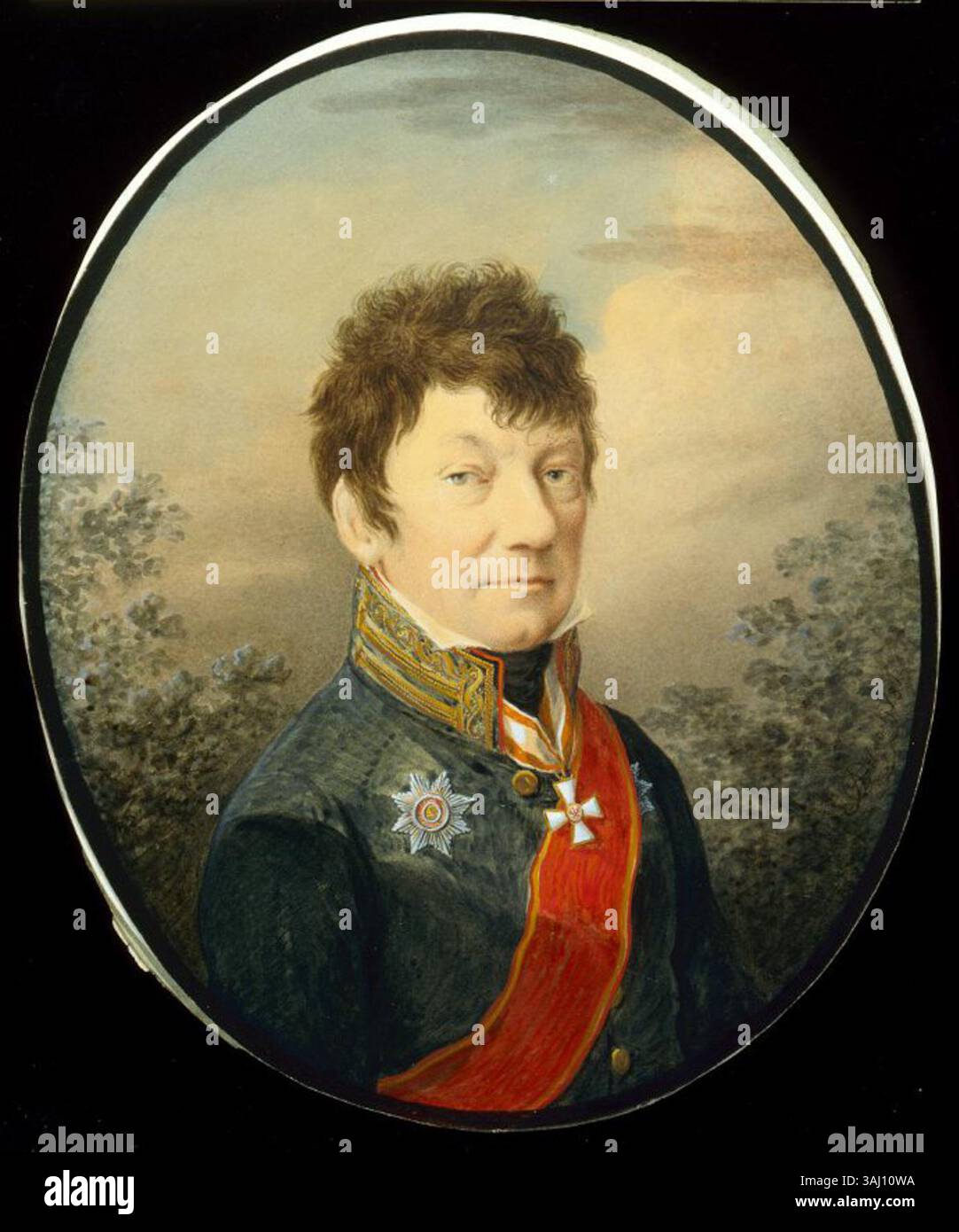 This 1815 portrait, created by Ivanov Pavel Andreevich, depicts ...
