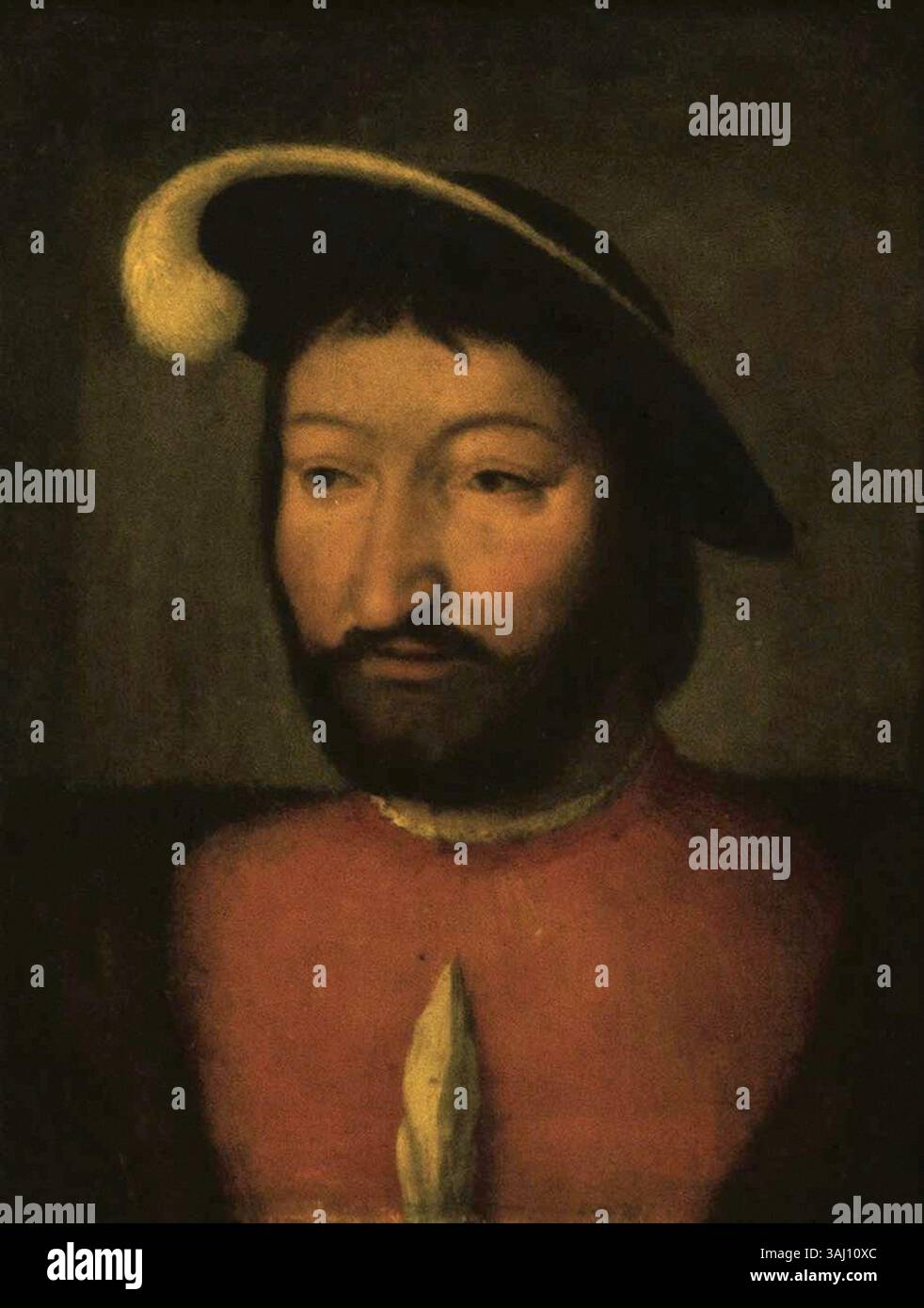 This 16th-century portrait depicts Francis I, King of France, painted by an artist from the ...