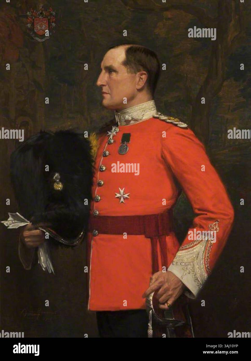 This 1906 oil portrait by Charles Van Havermaet depicts Sir Richard Lee ...