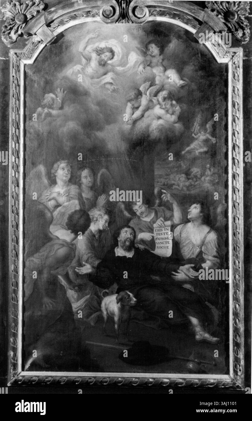 This oil painting from the 1700-1800 period portrays the death of Saint ...