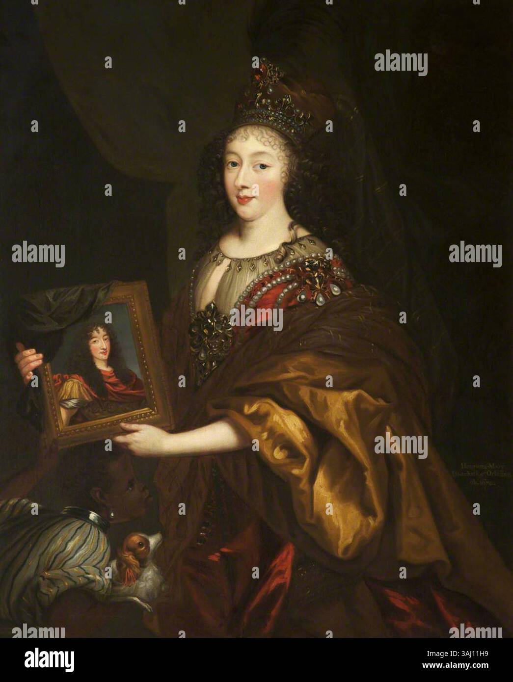 A portrait of Princess Henrietta Anne Stuart, Duchess of Orléans ...