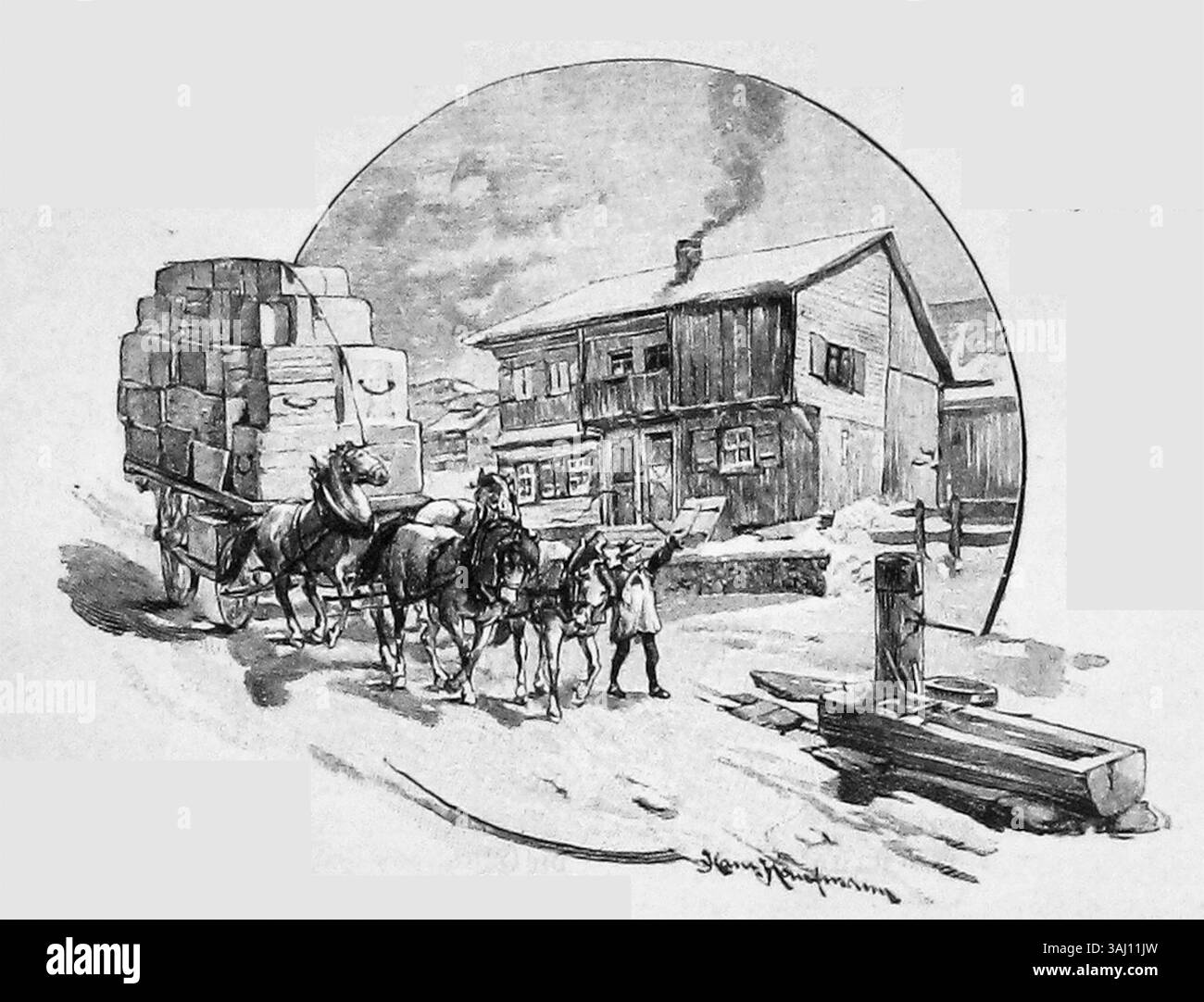 This second illustration from the 1890 edition of 'Die Gartenlaube ...