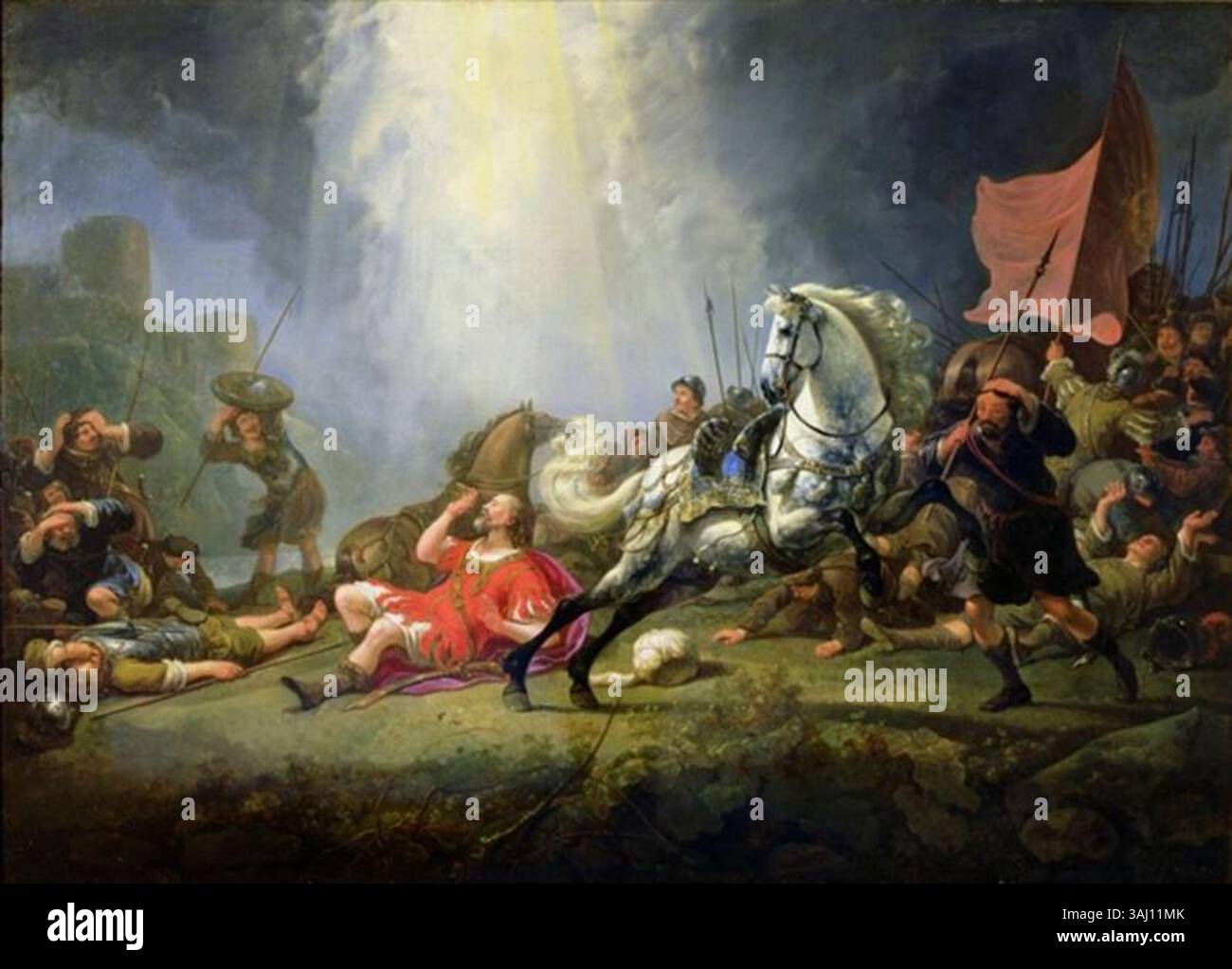 Aelbert Cuyp’s 1650 oil painting, 'The Conversion of Paul on the Road ...