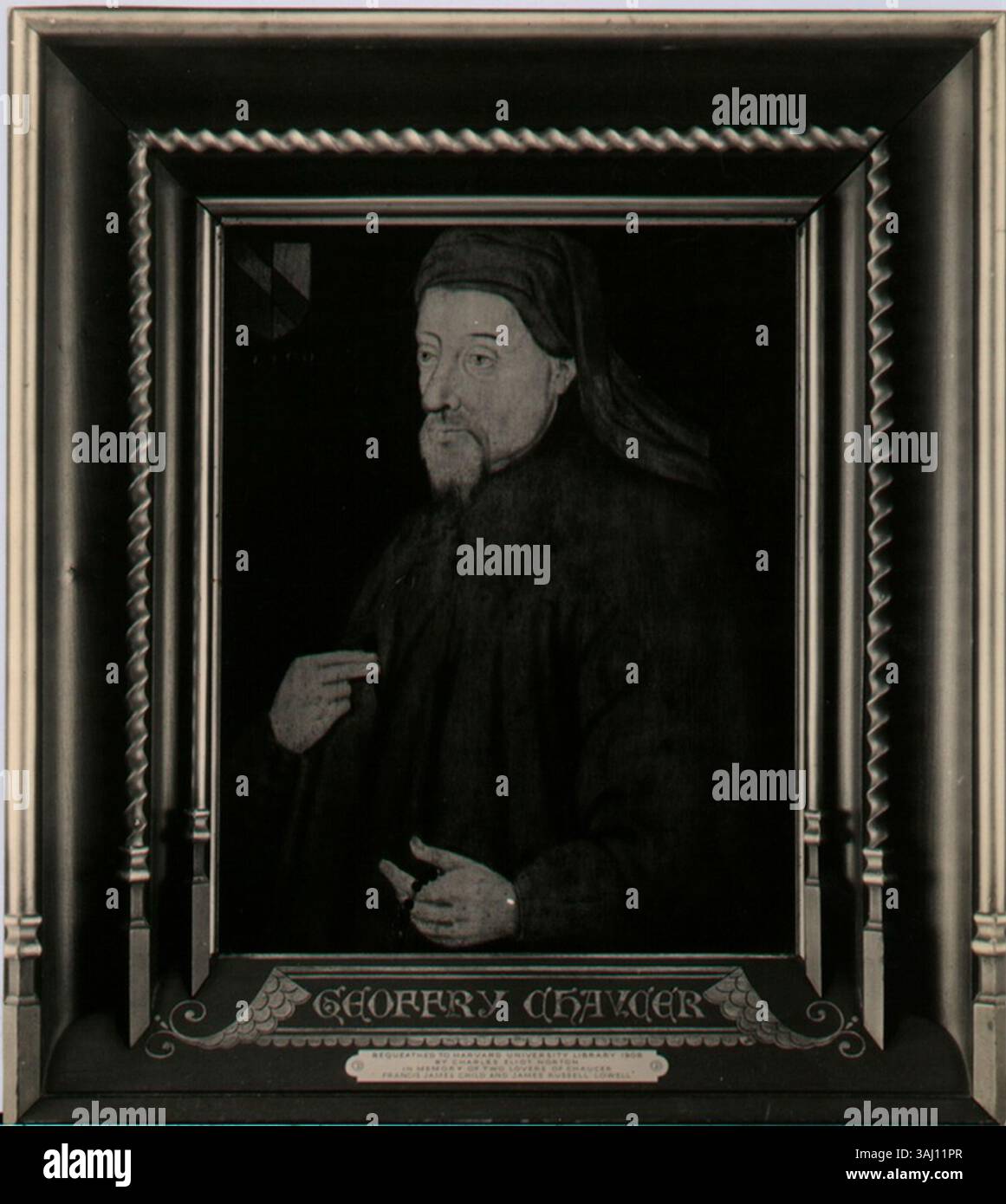 Anonymous painting circa 1400 depicting Geoffrey Chaucer, the English ...