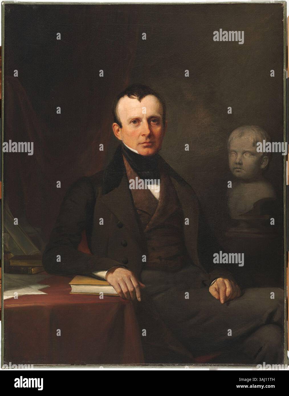 This painting, created by Francis Alexander between 1836 and 1840, is a ...