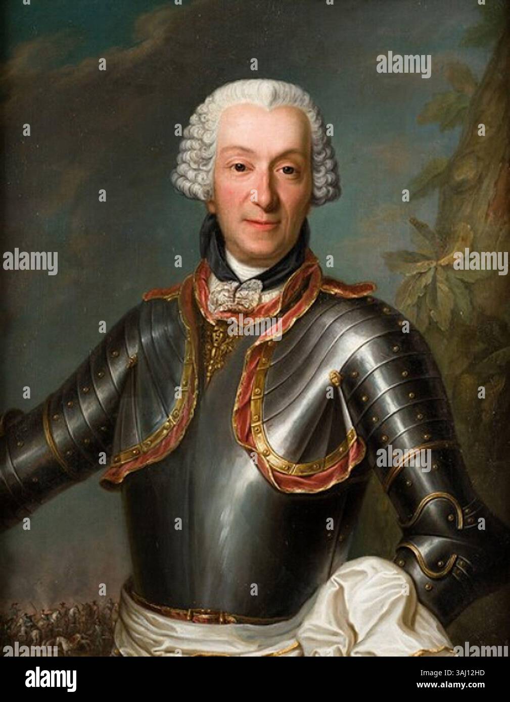 This 18th-century Italian portrait depicts a military nobleman ...