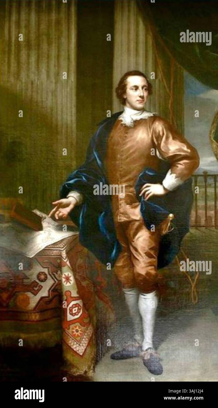 A portrait by Anton Raphael Mengs depicting George Montagu, the 4th ...