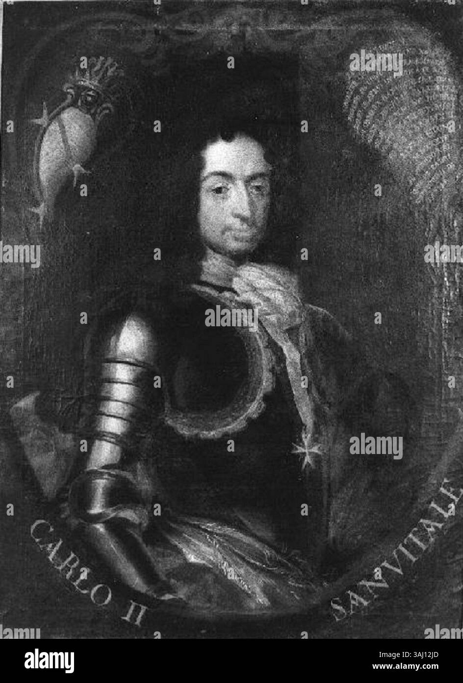 A 17th-century portrait of Carlo II Sanvitale, depicting the noble ...