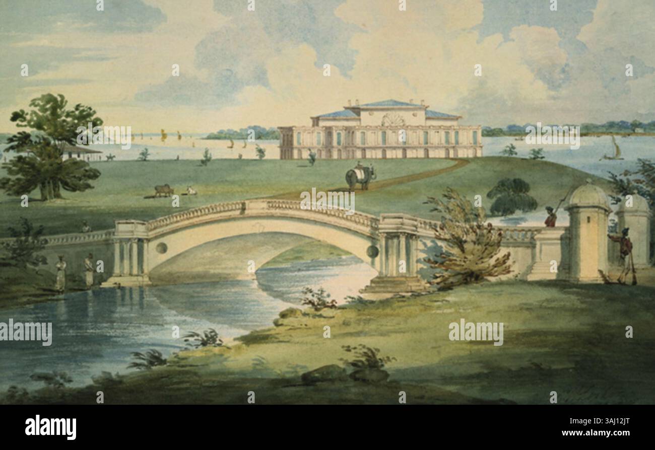 Watercolour by Edward Hawke Locker, showing the Governor General's ...