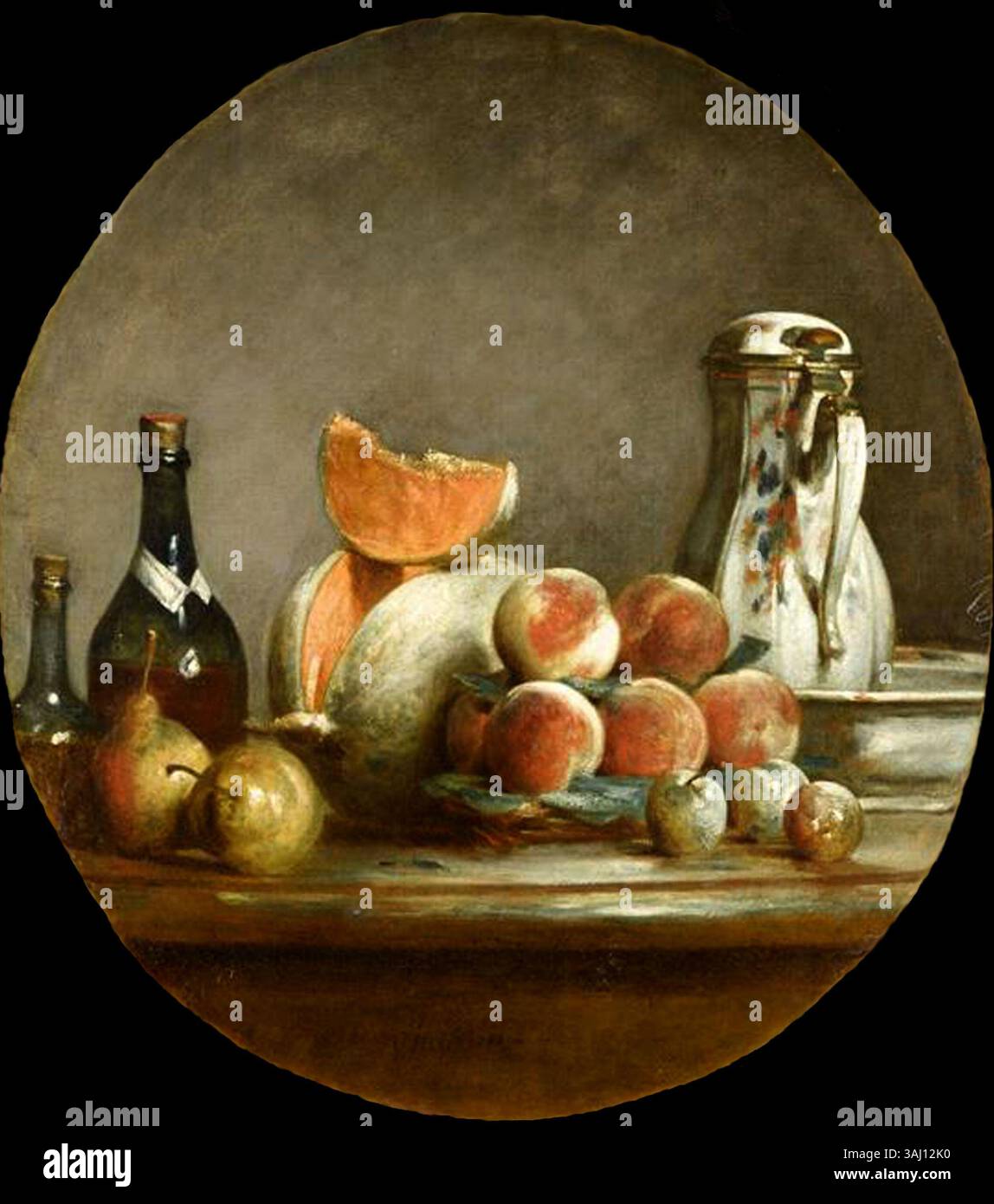Jean-Baptiste-Siméon Chardin's 1763 still life 'The Sliced Melon ...