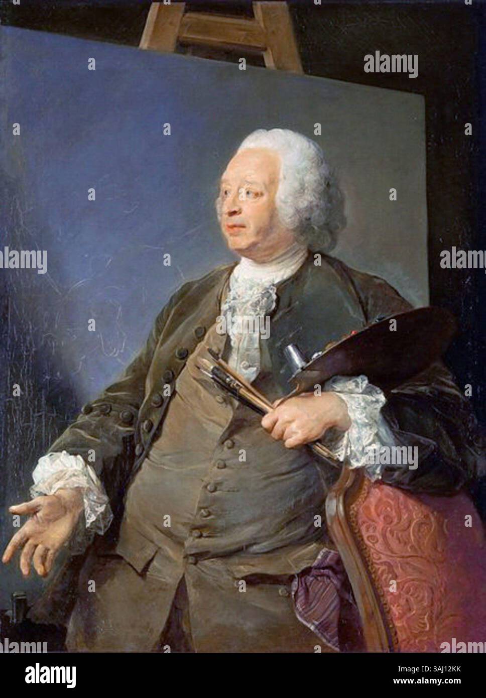 This 1753 portrait by Jean-Baptiste Perronneau depicts the renowned ...