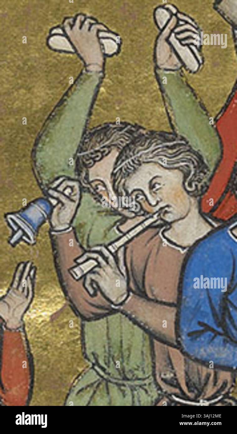 A 13th-century Crusader Bible illustration, cropped for cliquettes ...