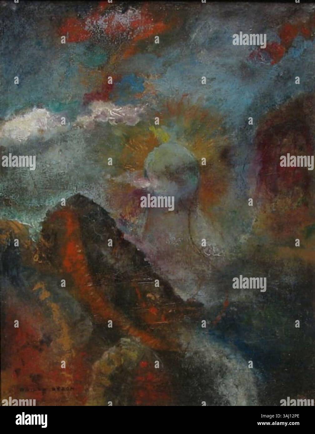 'Fantasia' by Odilon Redon, created around 1910, embodies the artist’s ...