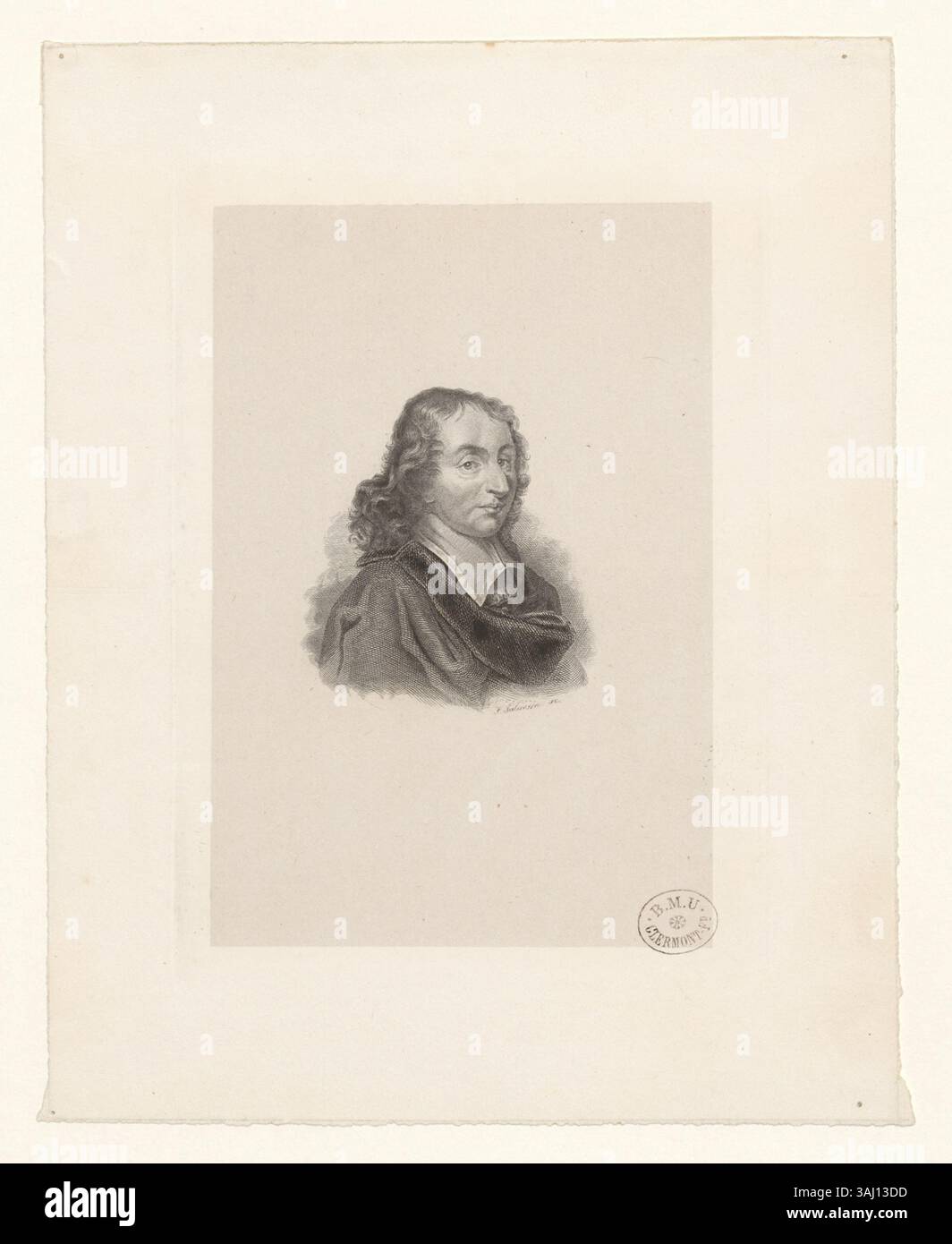 This print from the Boyer collection features a detailed intaglio ...