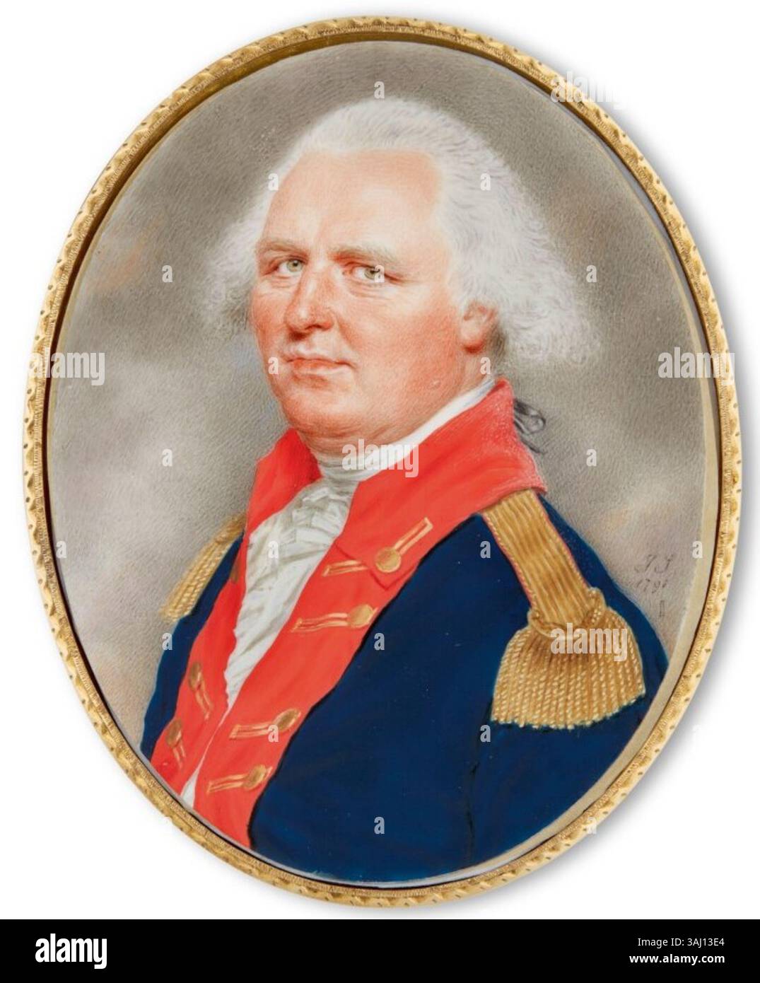 This 1791 watercolour and bodycolour portrait by John Smart depicts ...