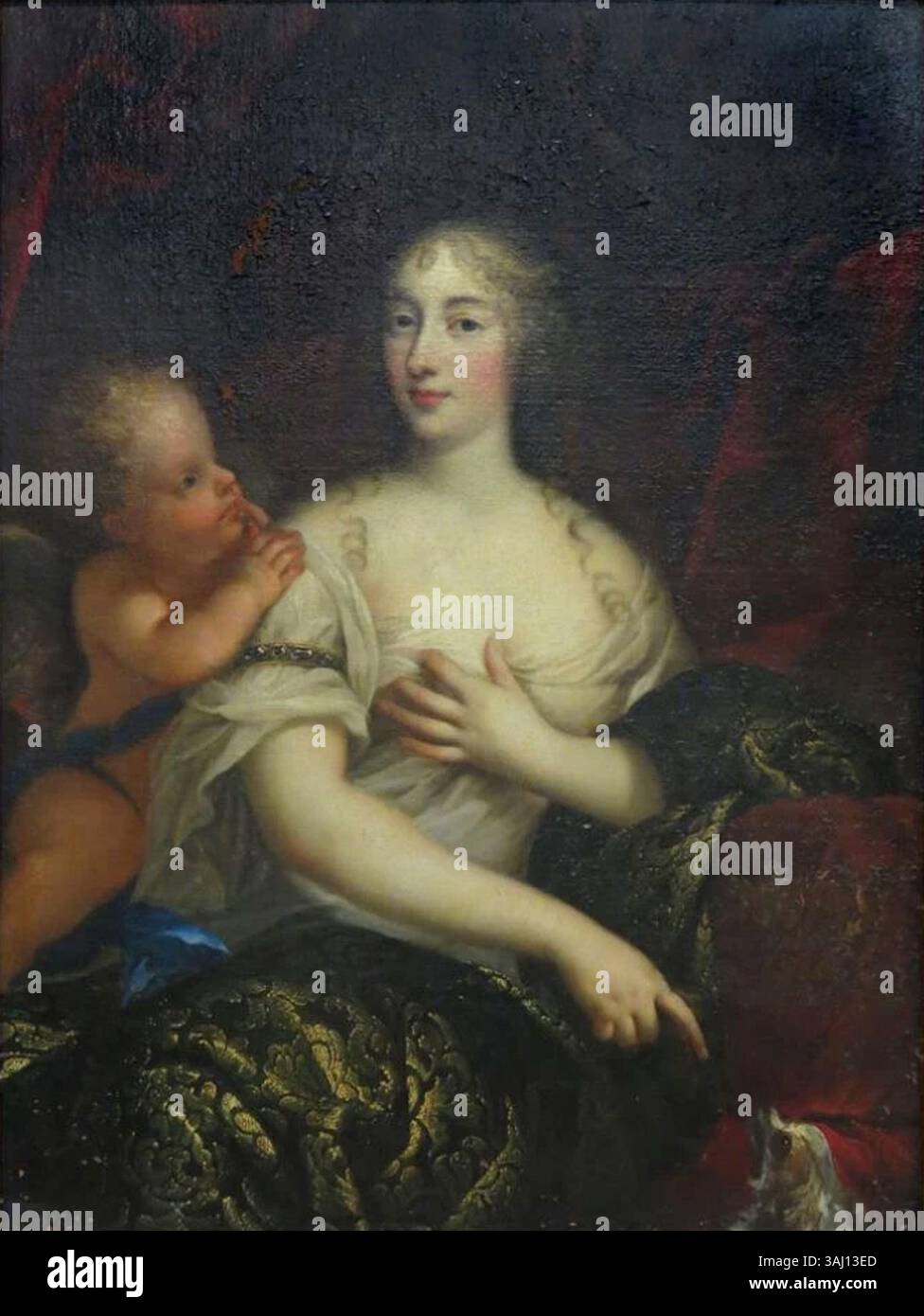 This 17th-century portrait, attributed to Pierre Mignard, depicts the ...