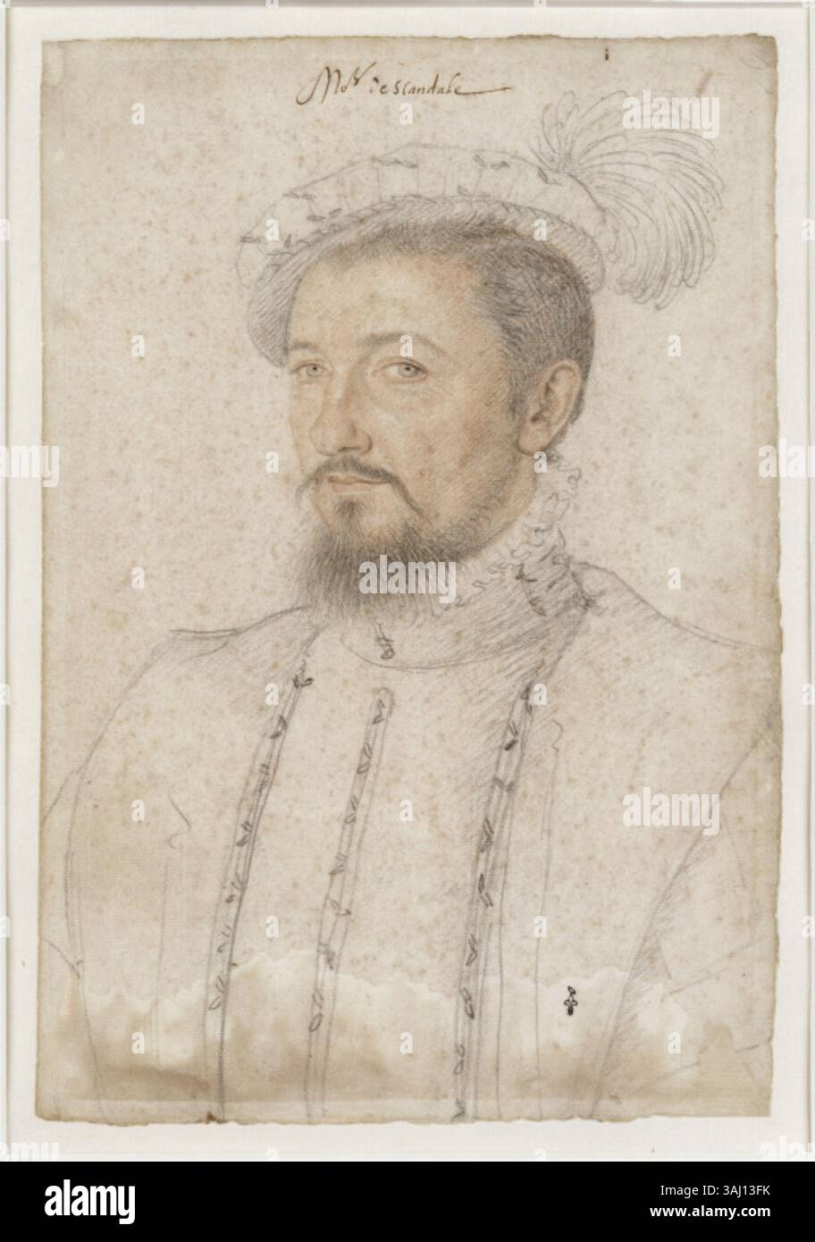 A drawing of Frederic of Foix, Count of Candale and Astarac, by ...