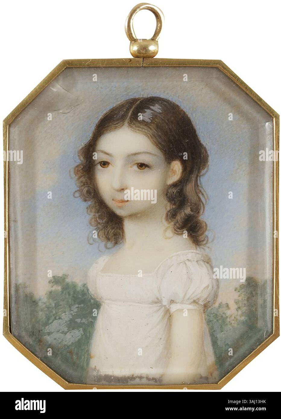This 1820 portrait features Ekaterina Nikolaevna Kudasheva, who was ...