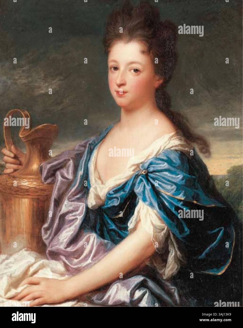 This portrait by Jean-Baptiste Santerre, painted between 1651 and 1717 ...