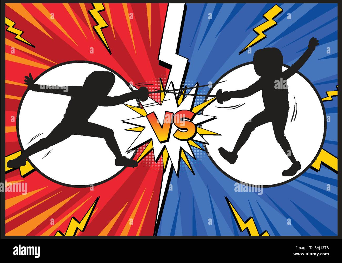 Clash of swords Stock Vector Images - Alamy