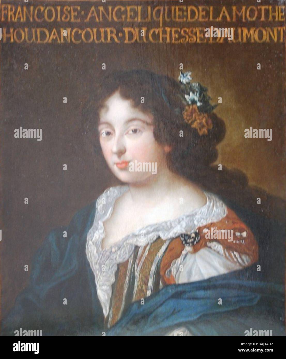 This rare 17th-century portrait depicts Françoise Angélique de la Motte ...