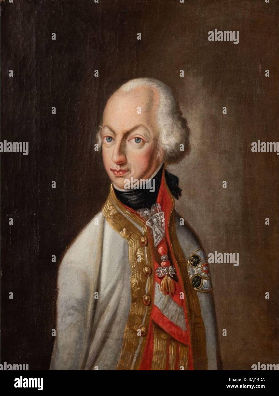 This 19th-century oil portrait by an unidentified artist depicts ...