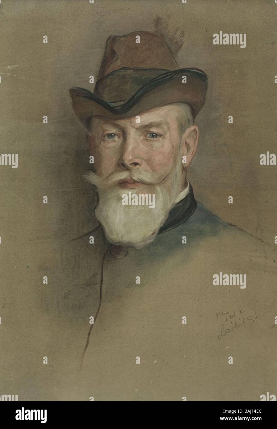 A 1900 portrait by Philip de László of Hans Heinrich XI, Prince and ...