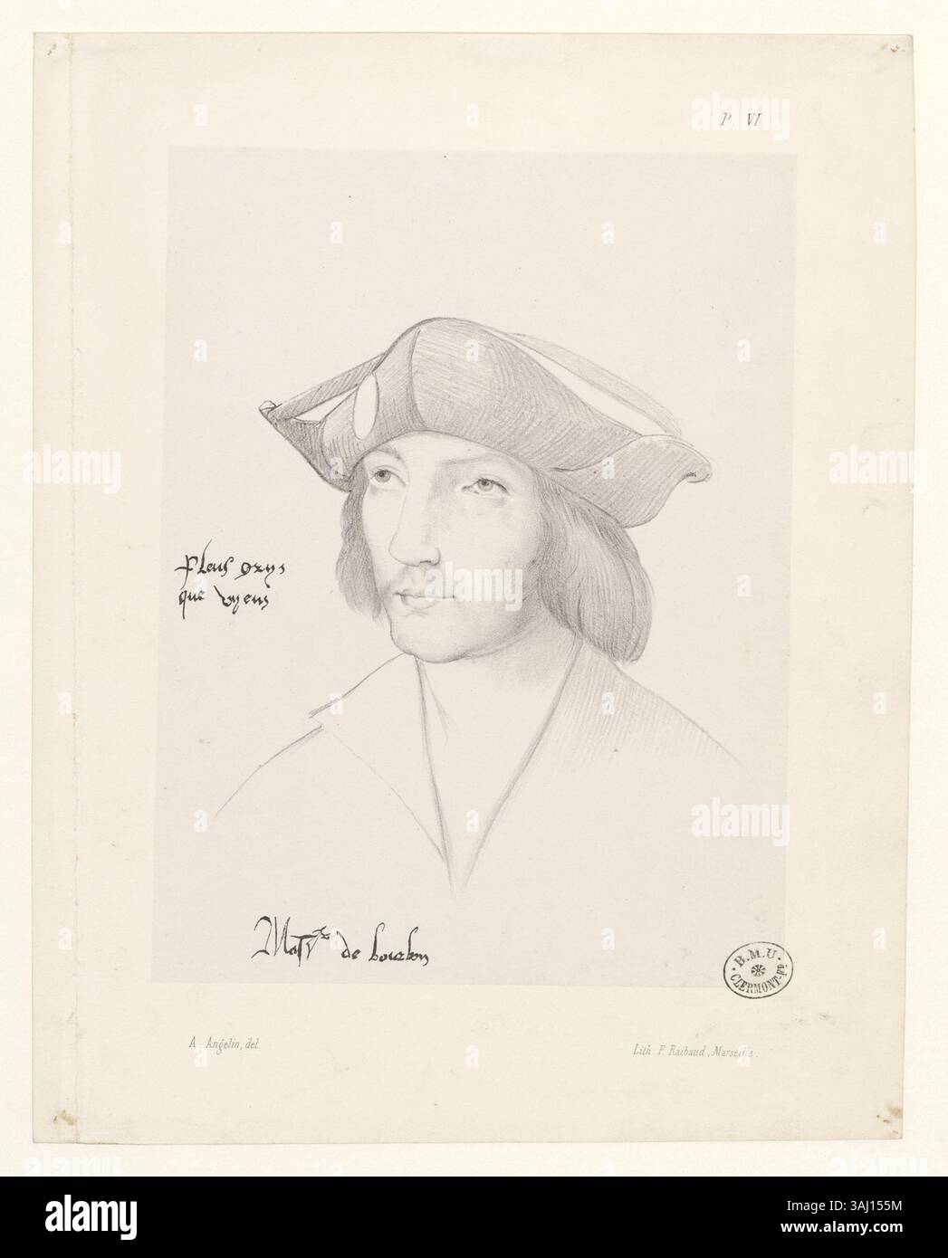 This print captures Louis Ier de Bourbon, an important figure in the ...