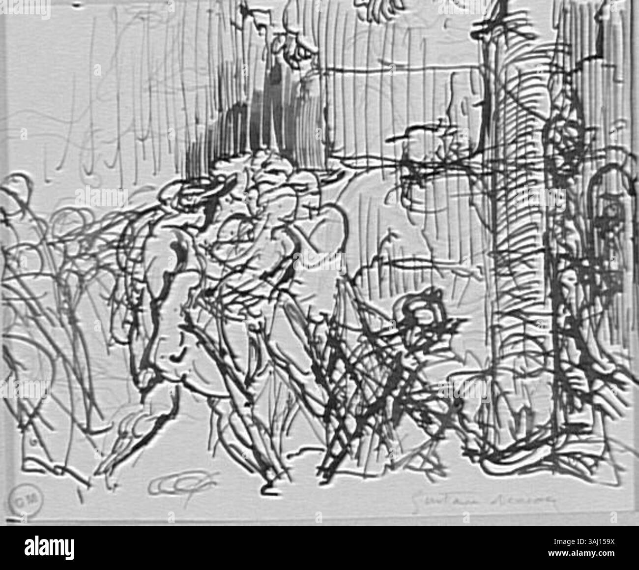 In this painting, Gustave Moreau depicts the Athenian sacrifice to the ...