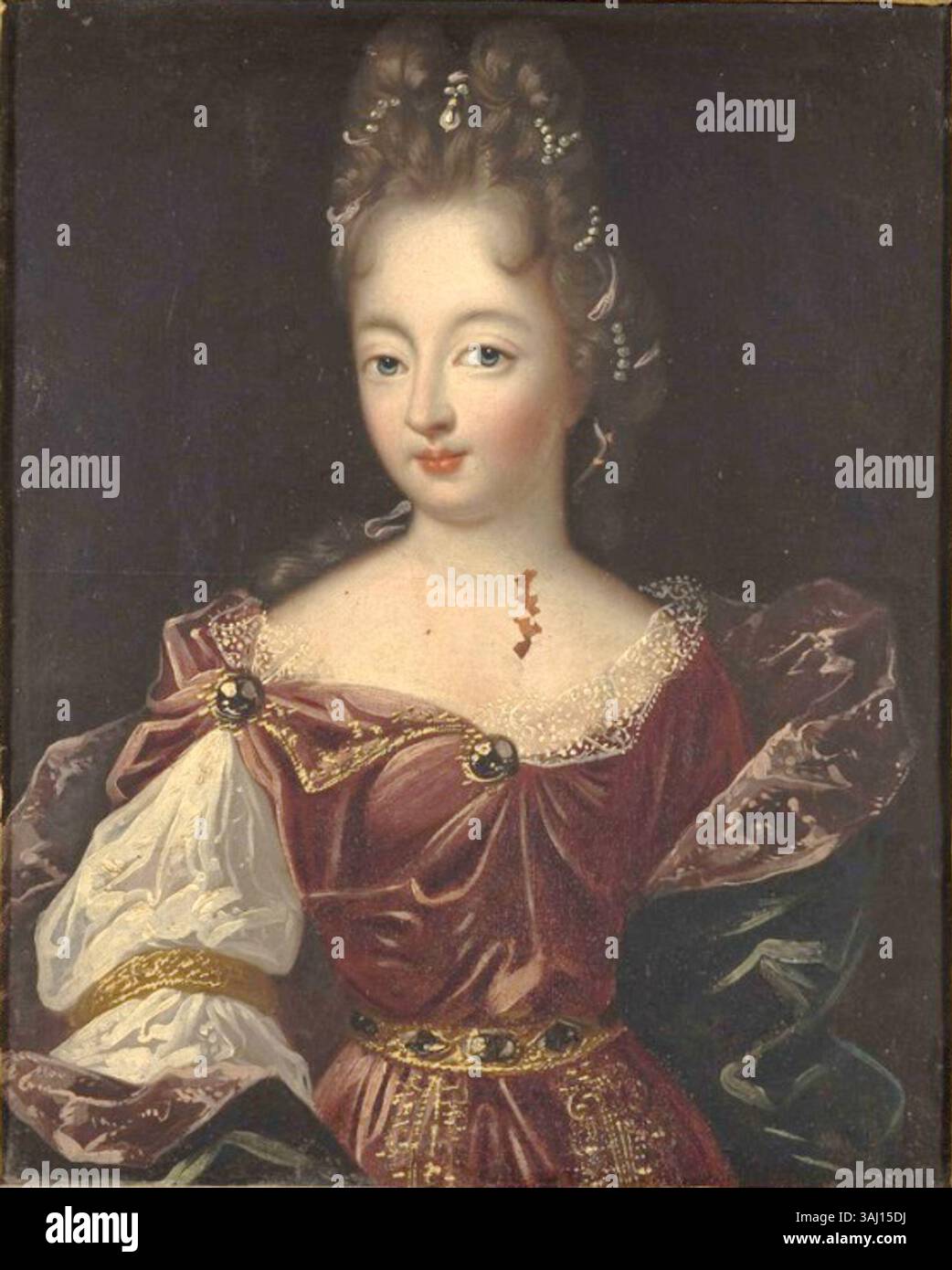 This 17th-century oil portrait by Philippe Vignon depicts the Duchessa ...