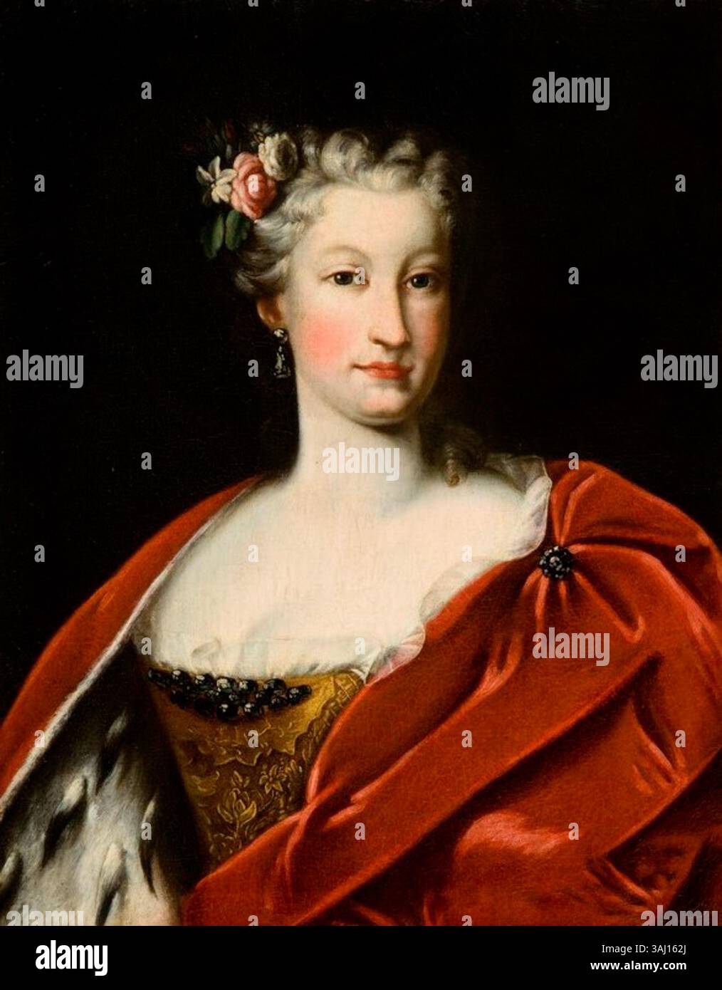 A portrait of Princess Amalia Giuseppina d'Este, painted by Violante ...