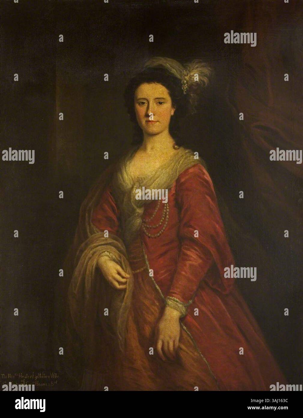 This portrait attributed to William Hoare depicts Henrietta Boyle, Mrs ...