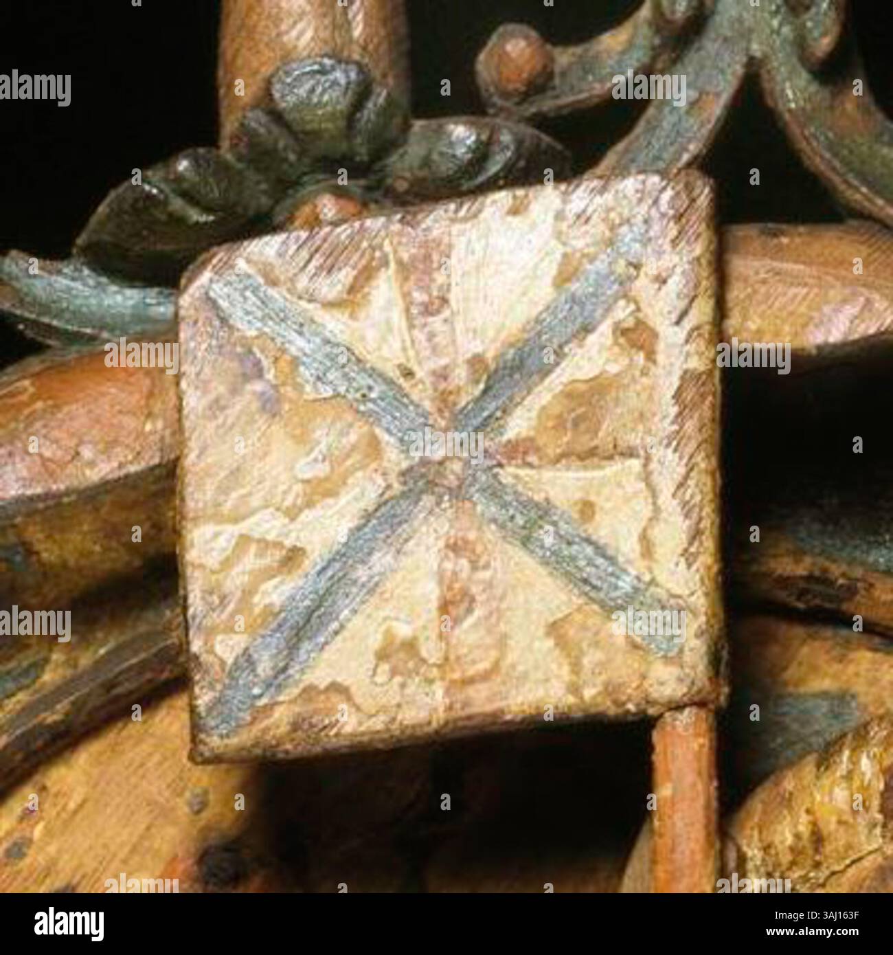 This carved wooden ceiling boss from Linlithgow Palace, dated around ...