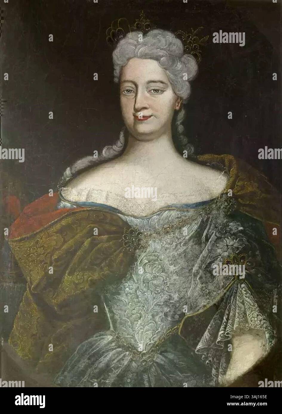This portrait, attributed to the Circle of Martin van Meytens, depicts ...