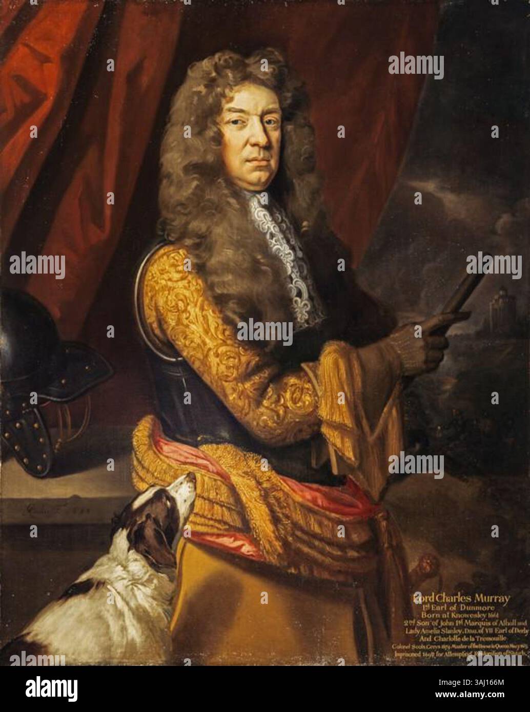 This 1683 portrait by Sir Godfrey Kneller depicts Lord Charles Murray ...