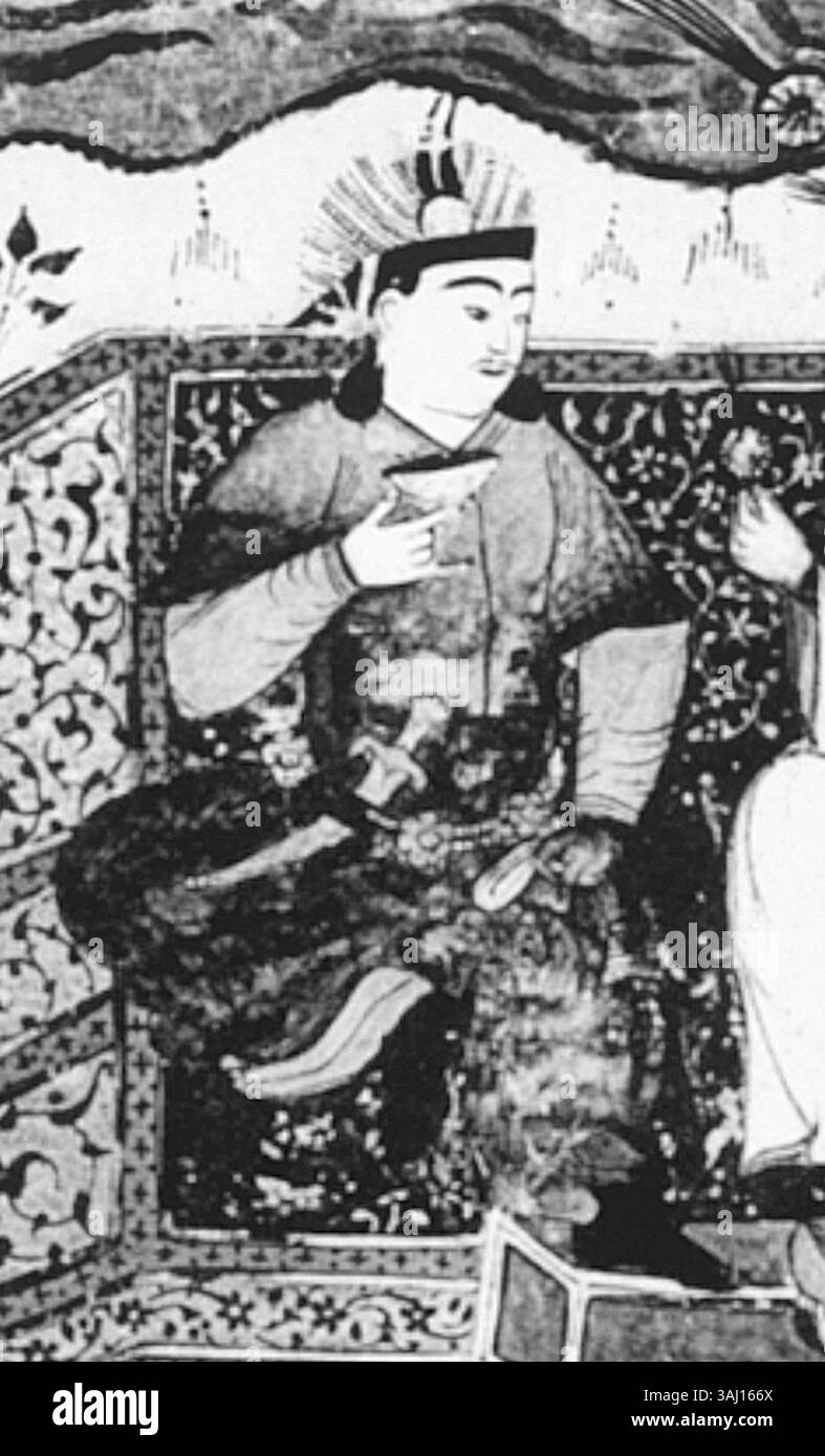 A depiction of Mubarak Shah, also known as Buraq, a Chagatai Khan from ...