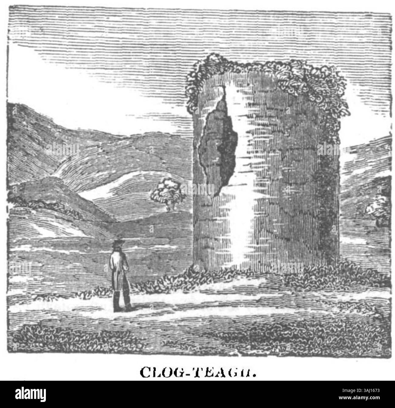 Illustration of the Clog-Teagh in 1836 from The Dublin Penny Journal ...