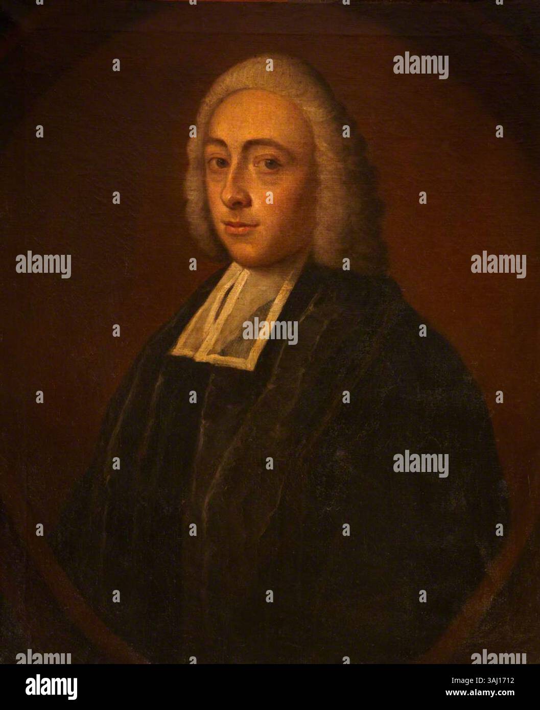 A portrait of The Reverend George Ambrose Hopkins, painted between 1740 and 1750 by the Irish ...