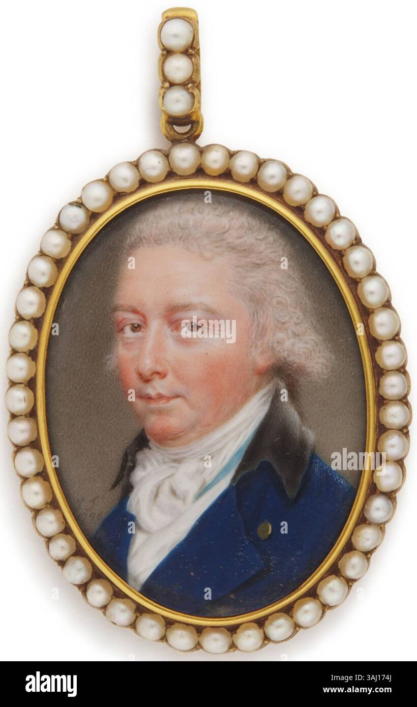 John Smart’s 1798 portrait of Thomas John Parker is a watercolour and ...