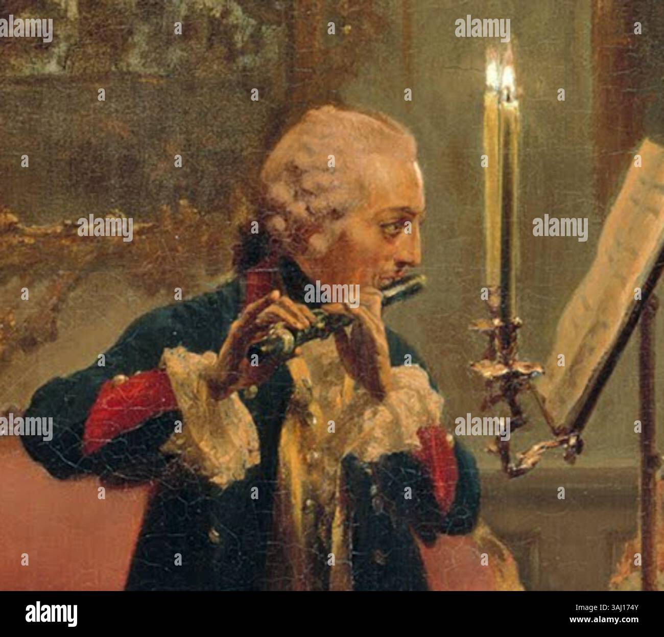 Adolph Menzel’s 1850s painting, ‘Frederick the Great Playing the Flute ...