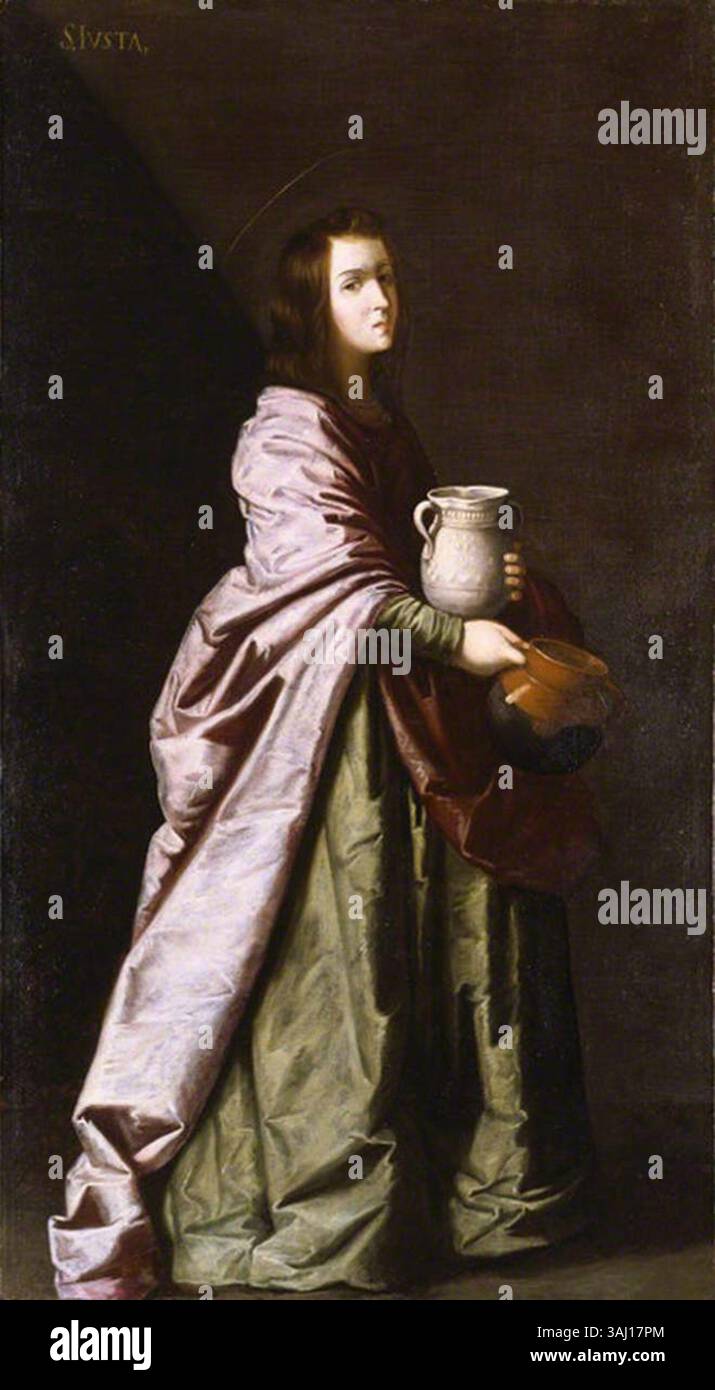 This religious artwork from the studio of Francisco de Zurbarán depicts ...