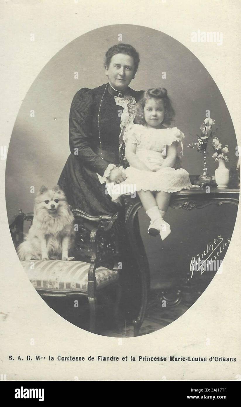 Portrait of Maria, Countess of Flanders, with her granddaughter ...