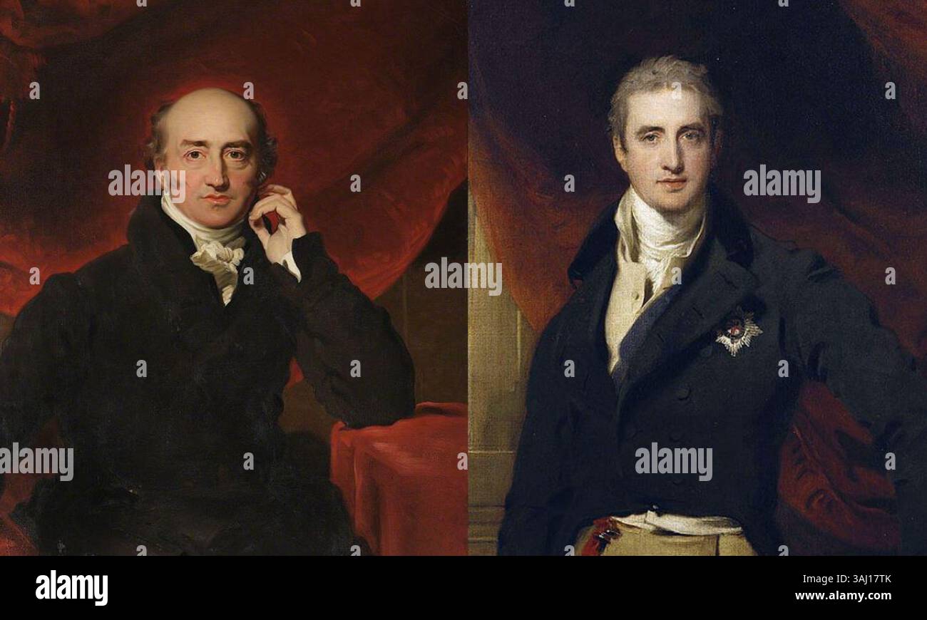 The 19th-century portrait of Canning and Castlereagh captures two ...