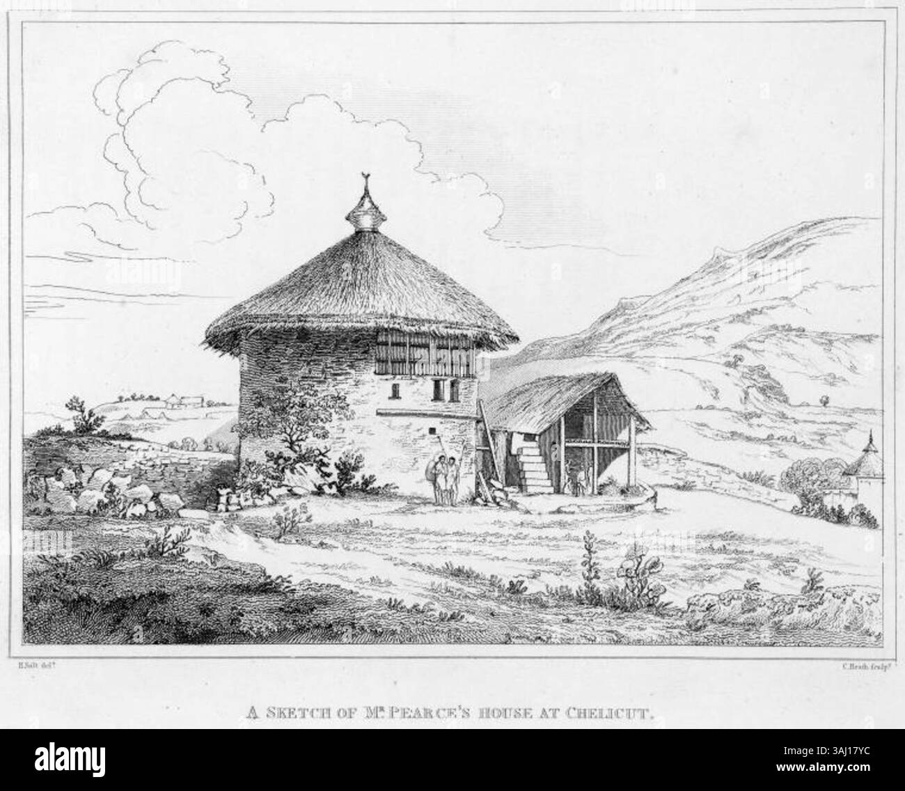 This etching, created by Charles Heath in 1814 after Henry Salt ...