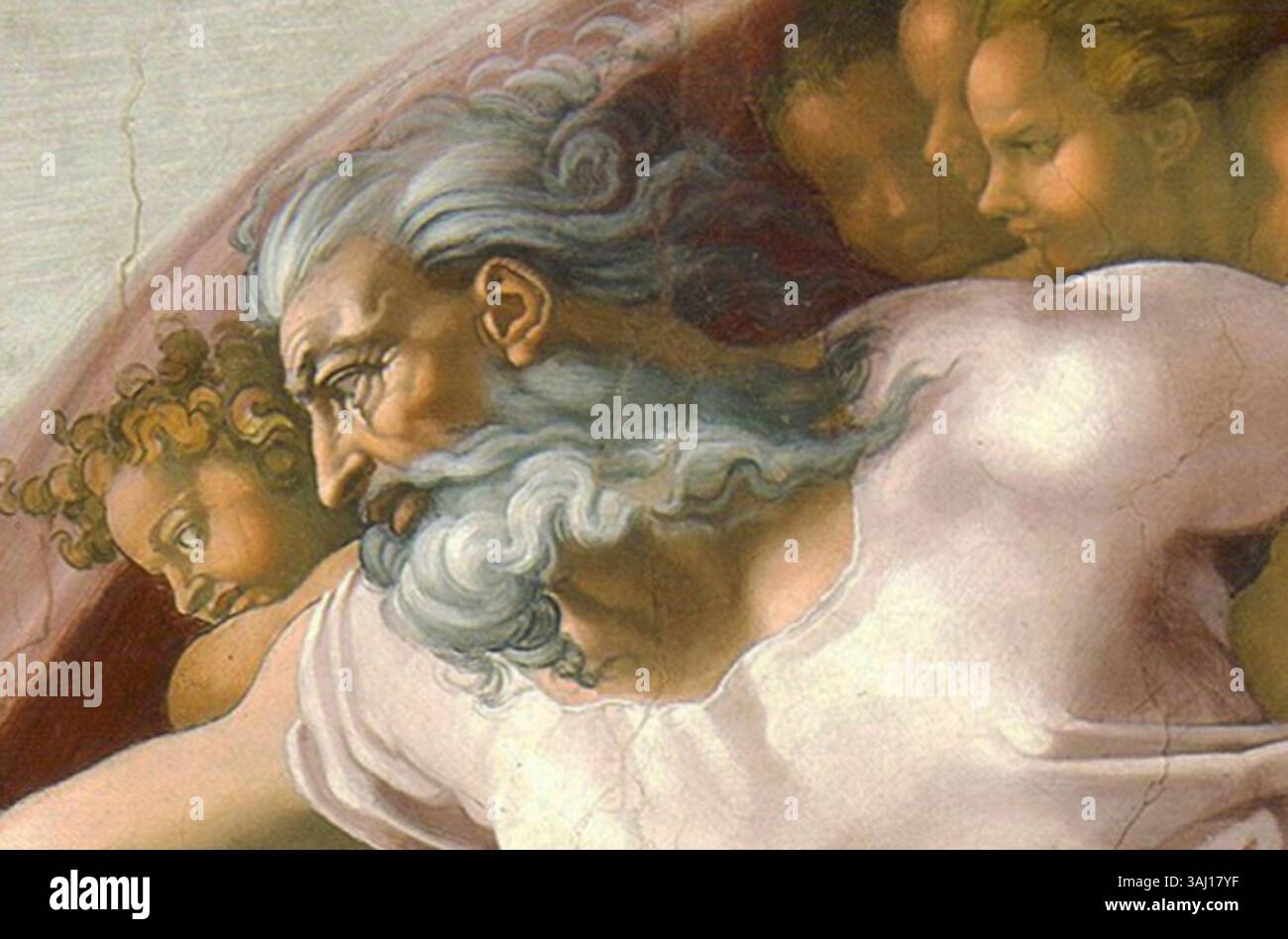 This detail from Michelangelo's *The Creation of Adam* fresco (1511) in ...