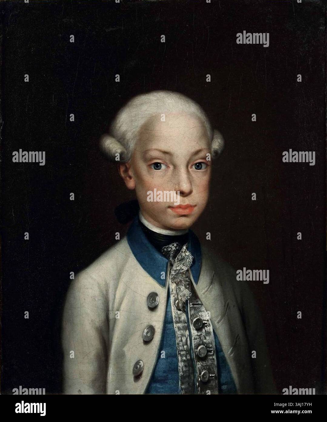 Portrait of a son of Leopold II, Holy Roman Emperor, misidentified as a ...