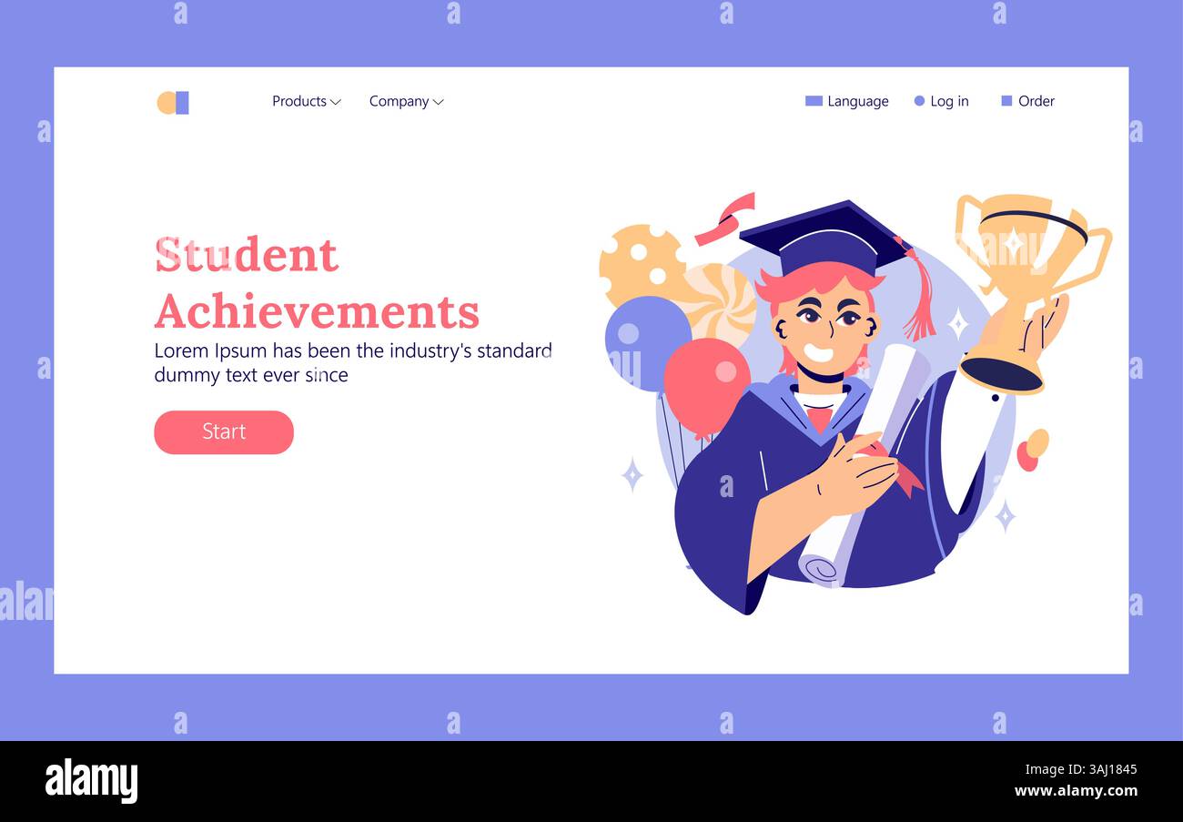 Graduation celebration signifies student achievements and success. A ...