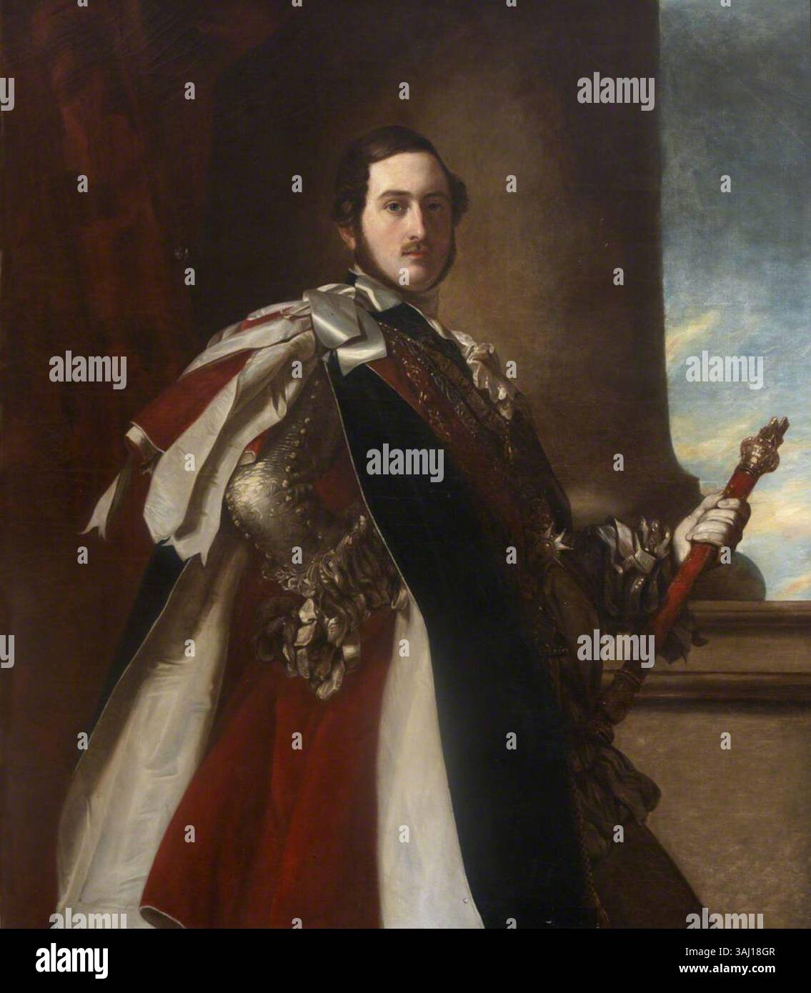 This portrait, a partial copy of Franz Xaver Winterhalter's work ...